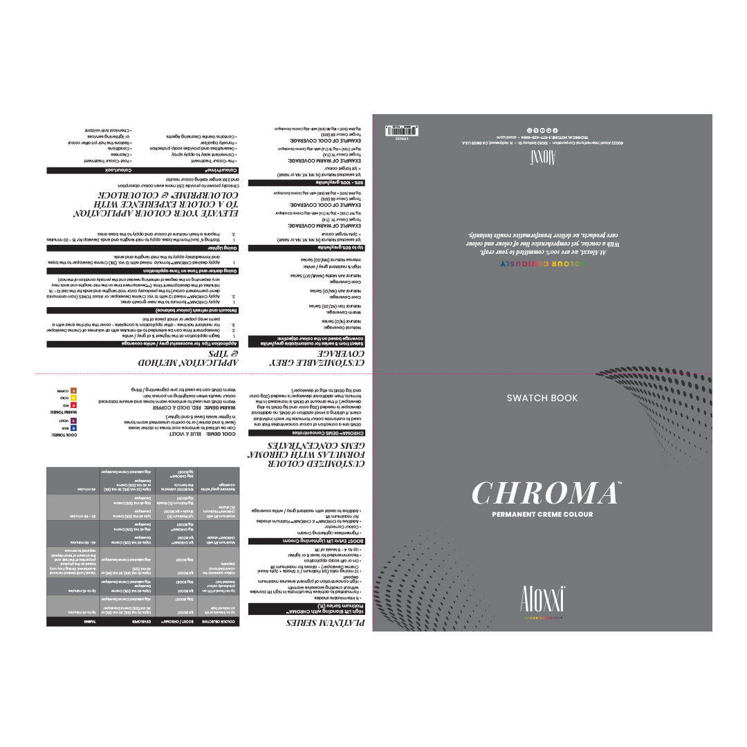 CHROMA™ Paper Swatch Chart 2022 – Aloxxi Professional